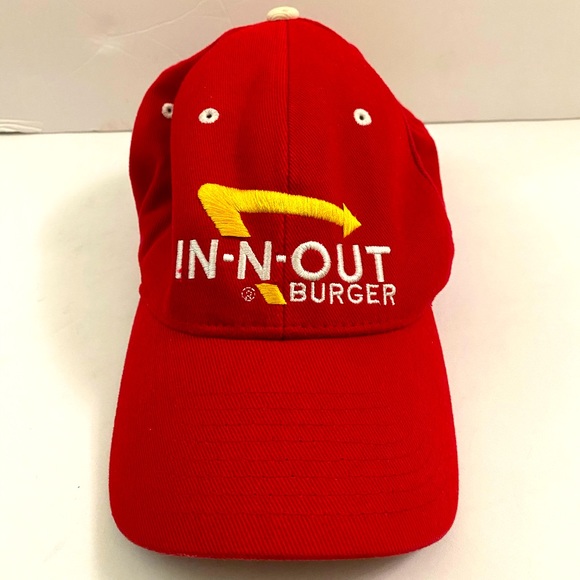 In N Out Burger | Accessories | In N Out Burger Red Employee Fitted Hat ...
